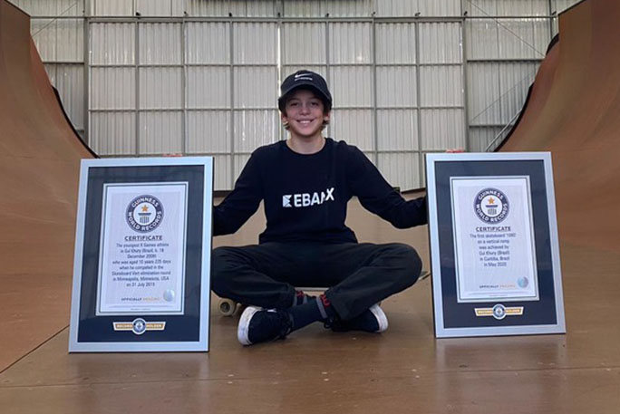 11-year-old Brazilian skateboarder lands the first ever 1080 on a ...