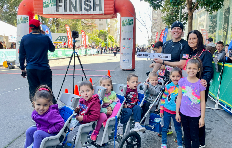 Fastest half marathon pushing a quintuple pram (male) | Guinness World ...